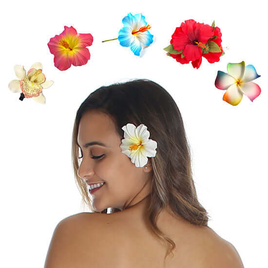 Shop Tropical Hawaiian Flower Hair Clips – Shaka Time Team