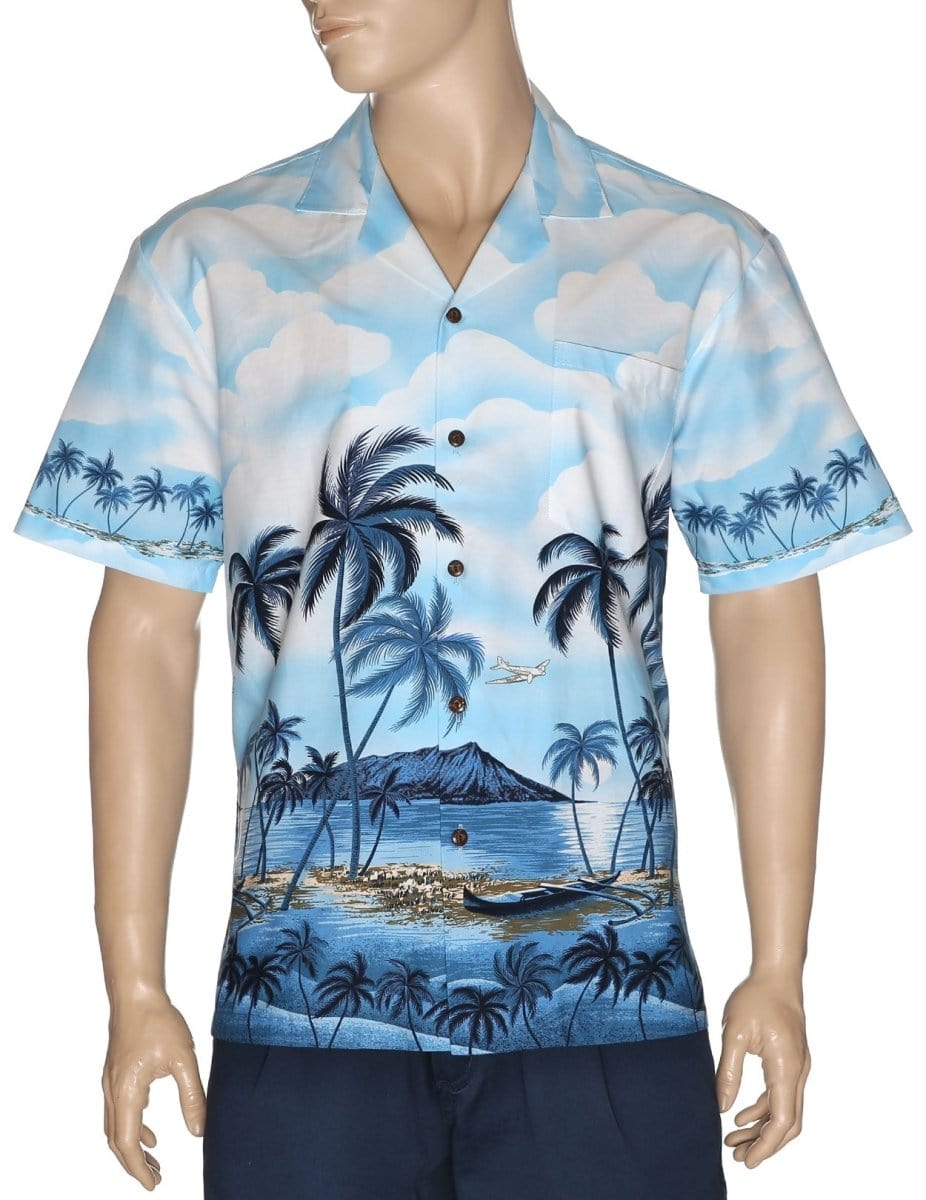 Diamond Head Hawaii Border Design Shirt – Shaka Time Hawaii