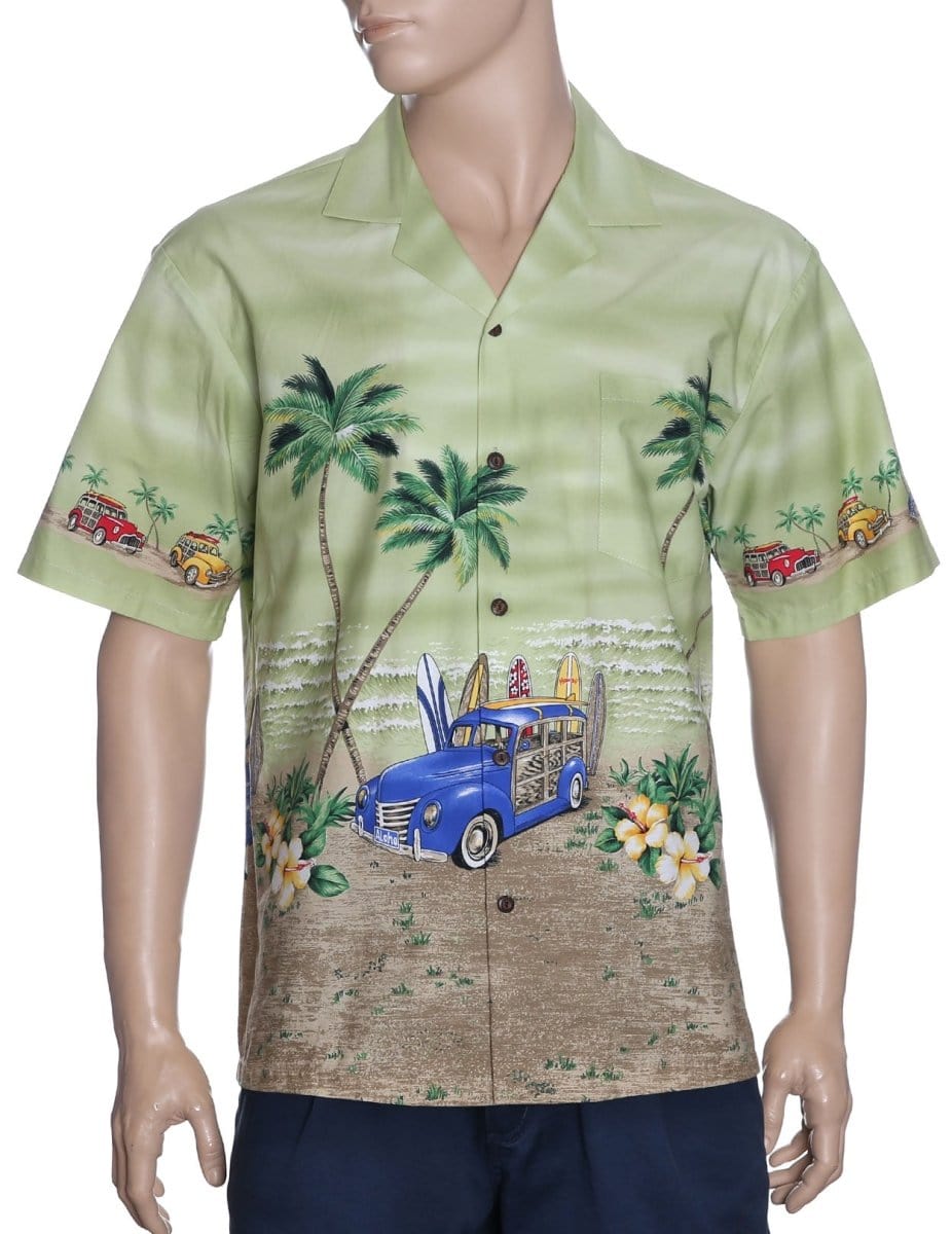 Sweet-Ride Woody Hawaiian Border Shirt – Shaka Time Hawaii
